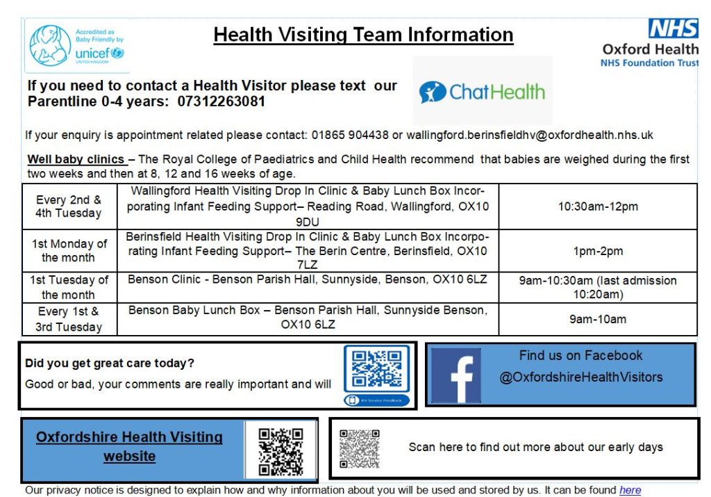 Health Visitors « Berinsfield Health Centre